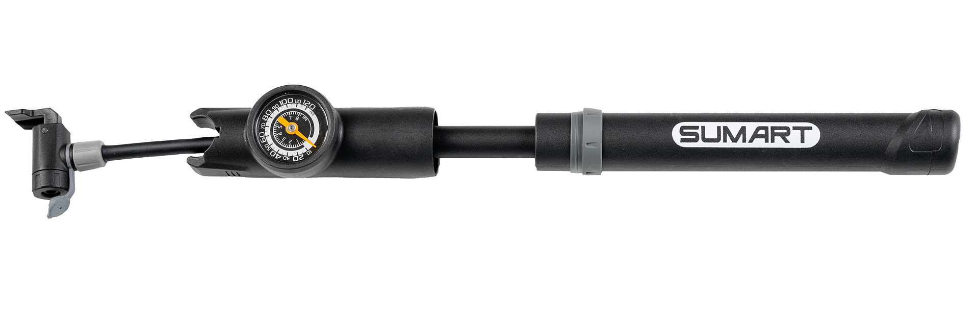 משאבת מיני פלסטיק כולל מד לחץ SUMART